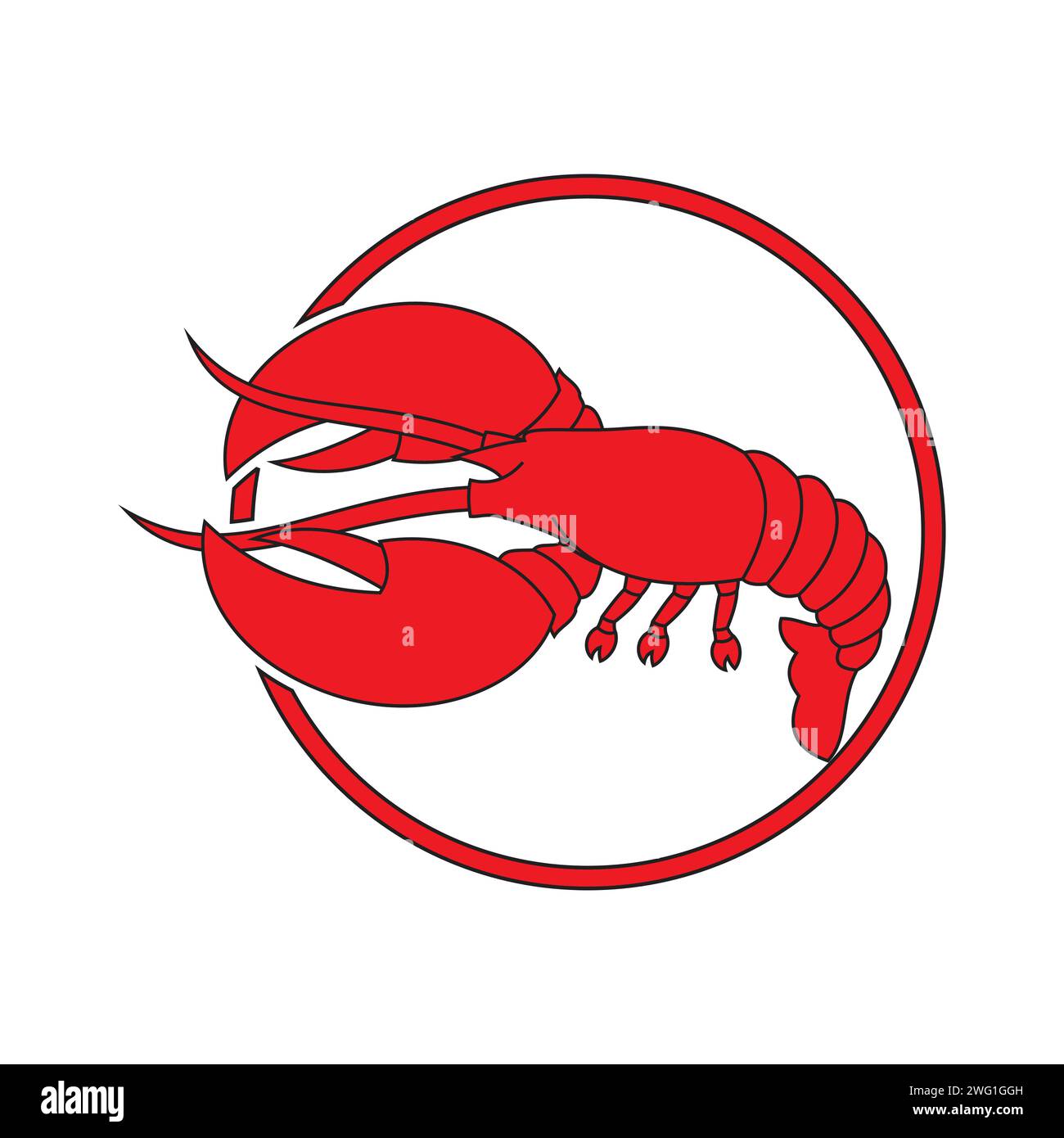 Lobster vector logo concept illustration Stock Vector Image & Art - Alamy