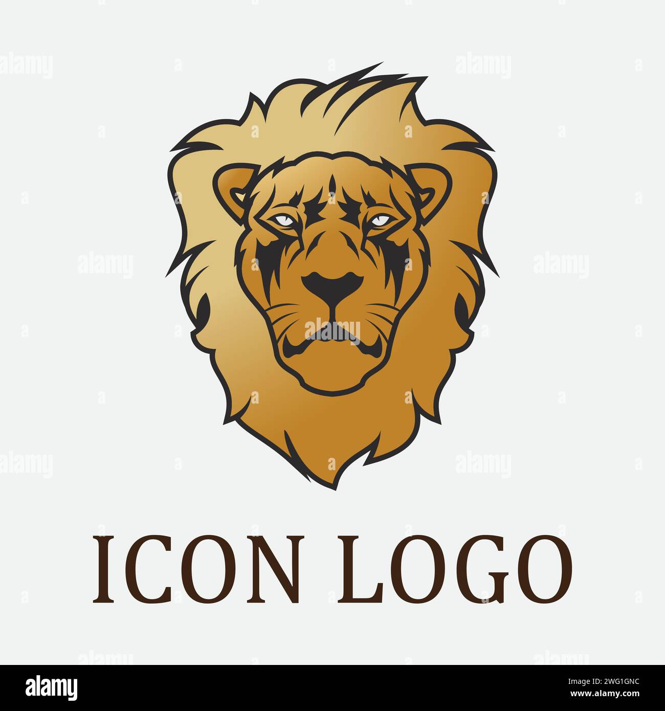 Lion vector logo concept illustration Stock Vector Image & Art - Alamy