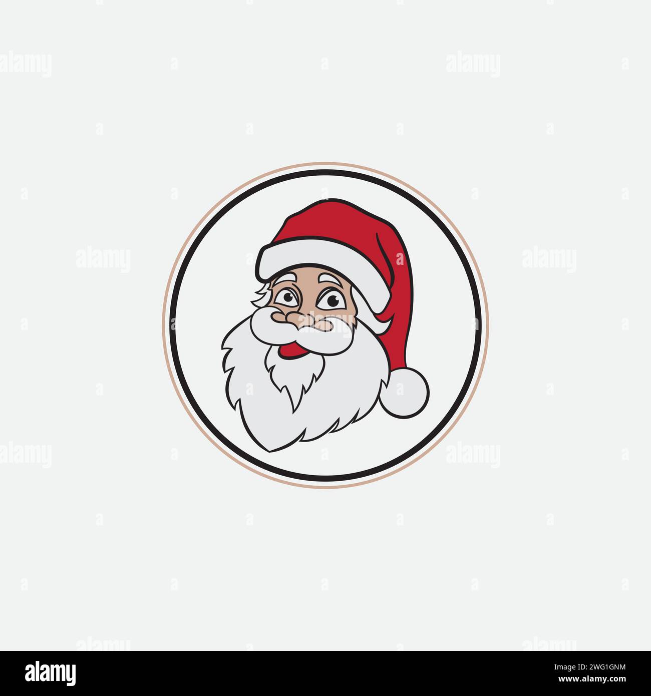 Vector santa claus logo concept illustration Stock Vector Image & Art ...