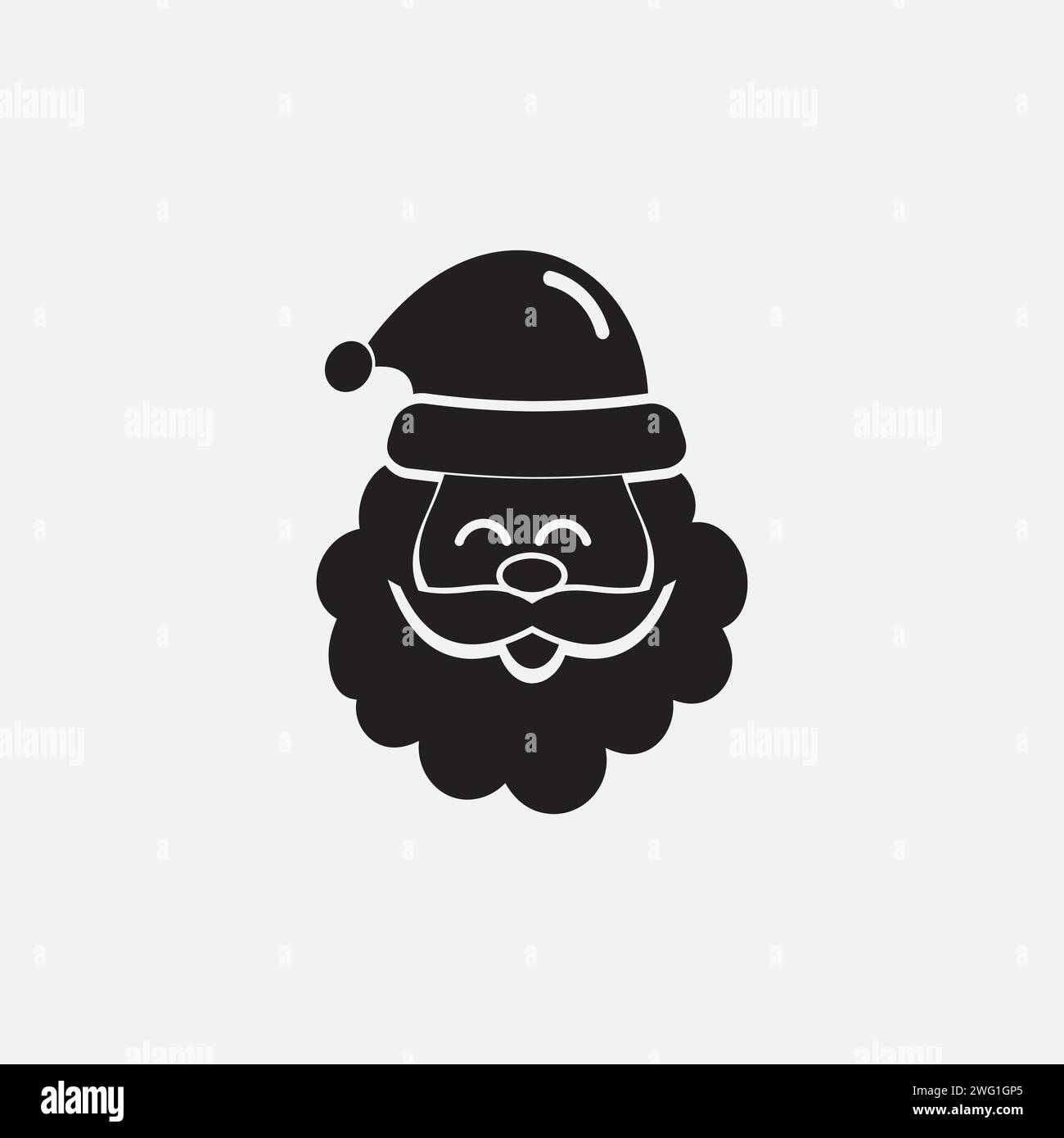 Vector santa claus logo concept illustration Stock Vector Image & Art ...