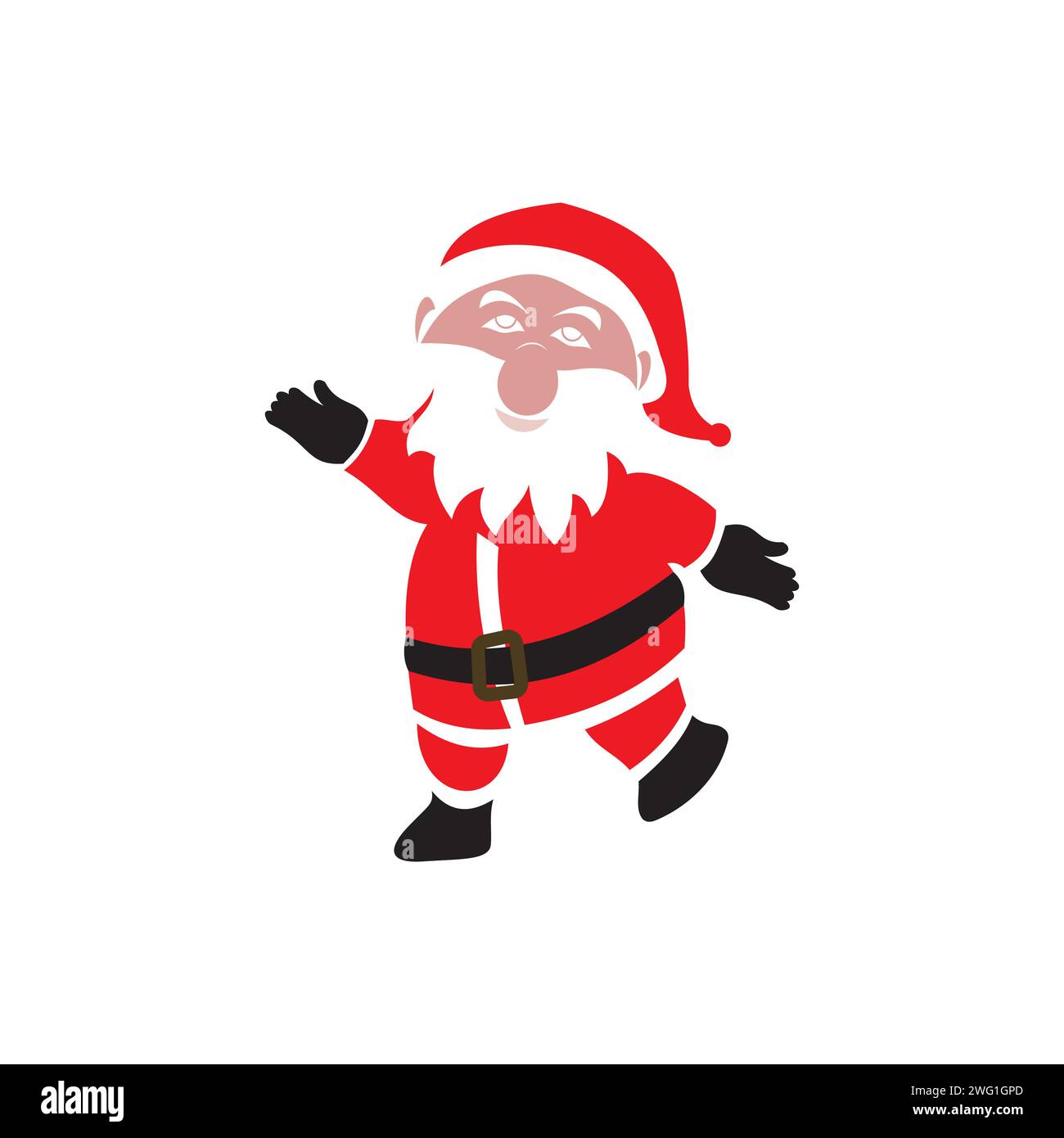 Vector santa claus logo concept illustration Stock Vector Image & Art ...
