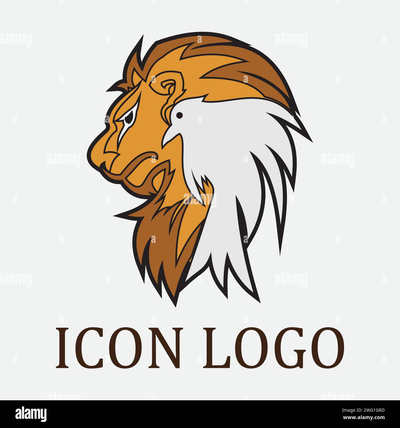 Lion vector logo concept illustration Stock Vector Image & Art - Alamy