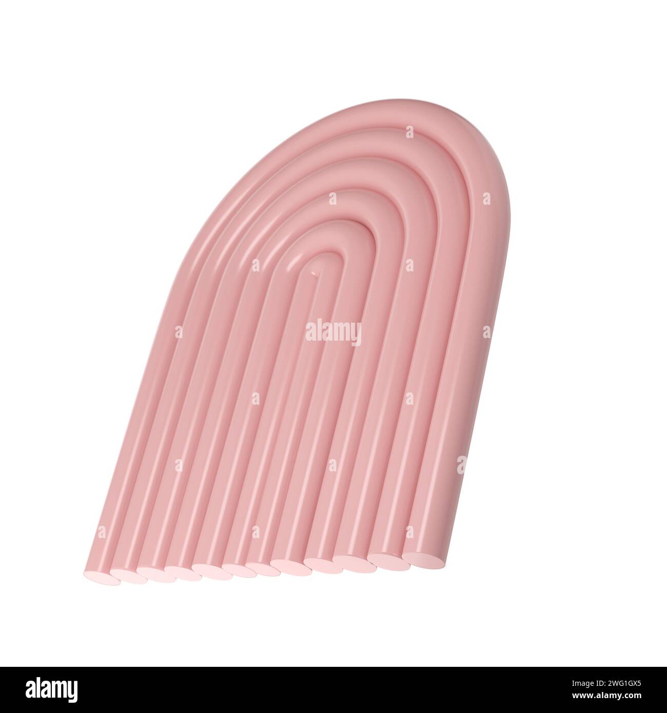 3d rendering of plaster molds Abstract geometry arch. Minimalistic ...