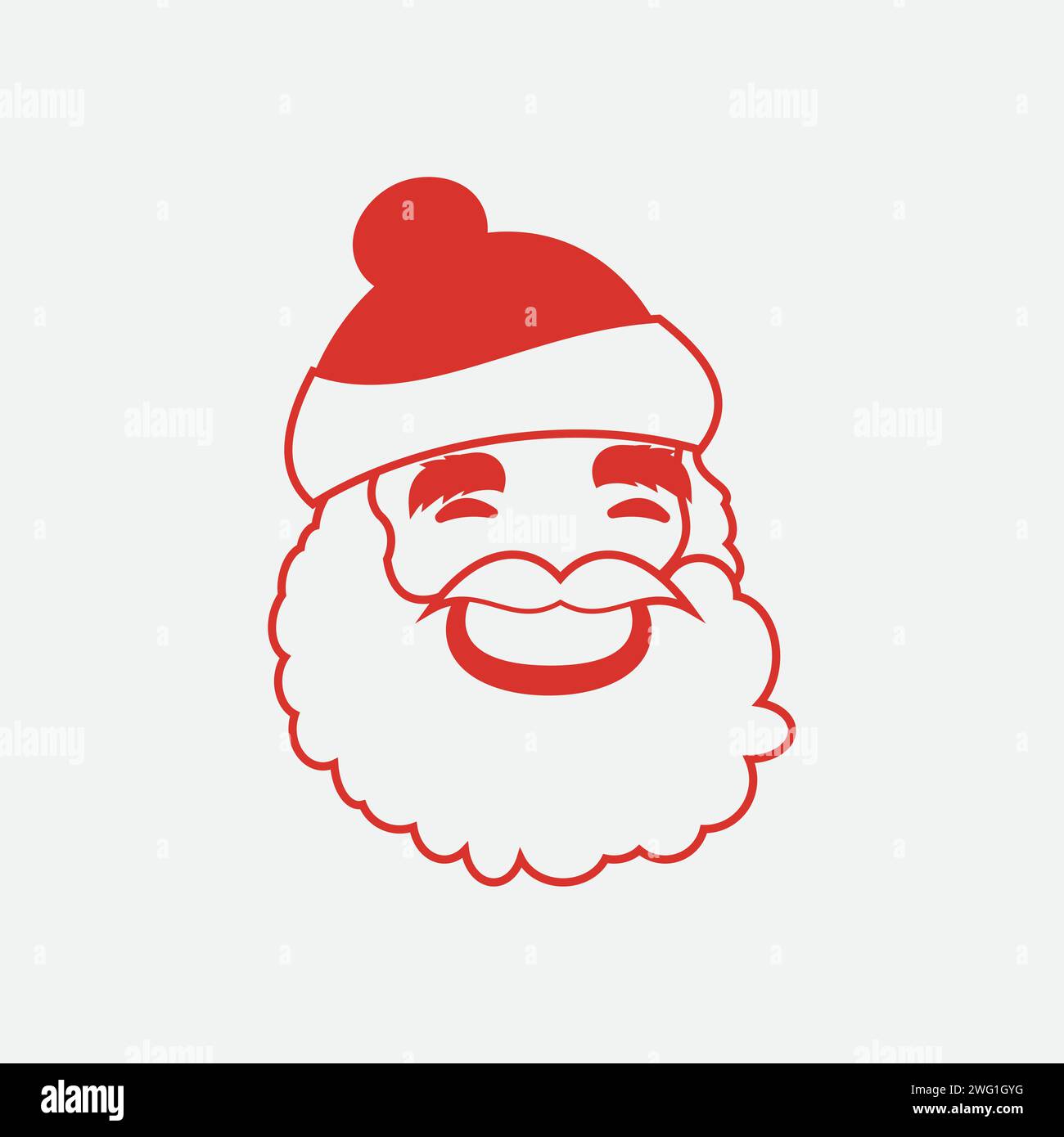 Vector santa claus logo concept illustration Stock Vector Image & Art ...
