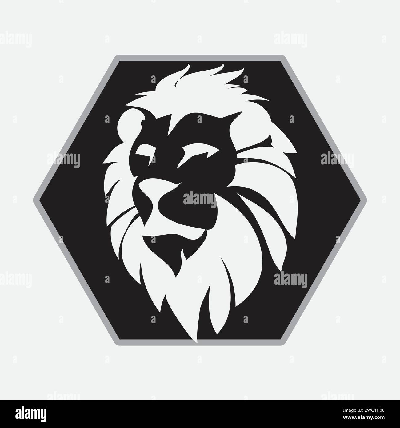 Lion vector logo concept illustration Stock Vector Image & Art - Alamy