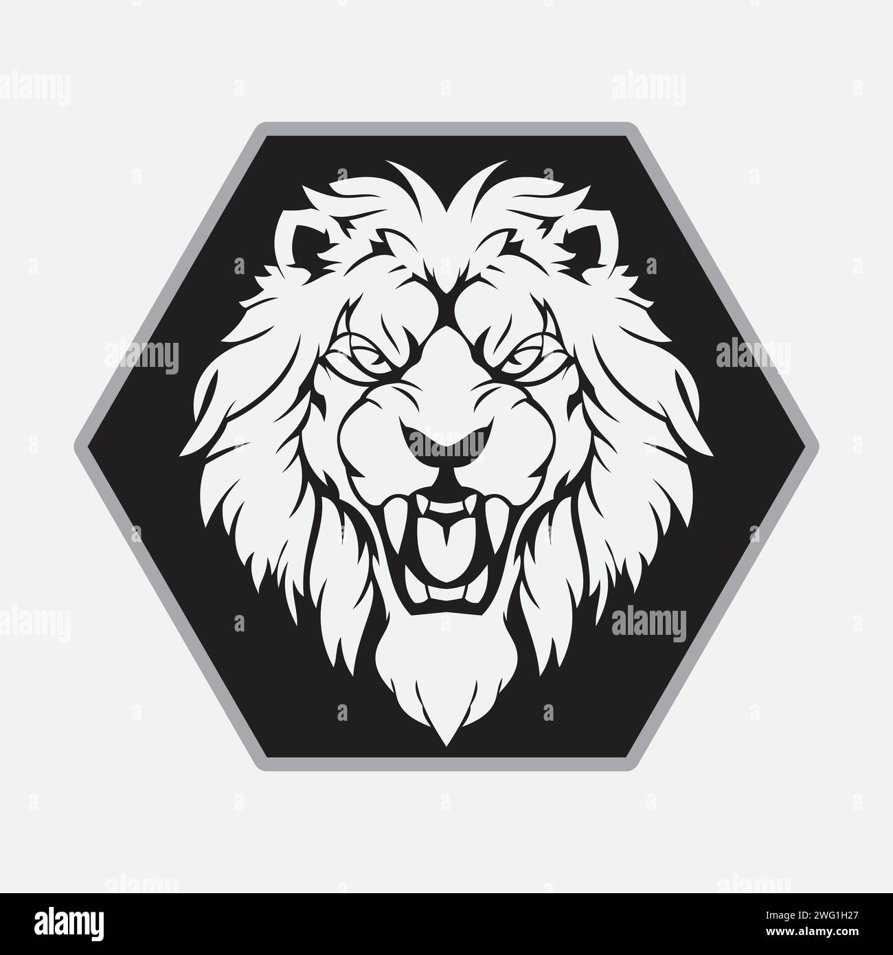 Lion vector logo concept illustration Stock Vector Image & Art - Alamy