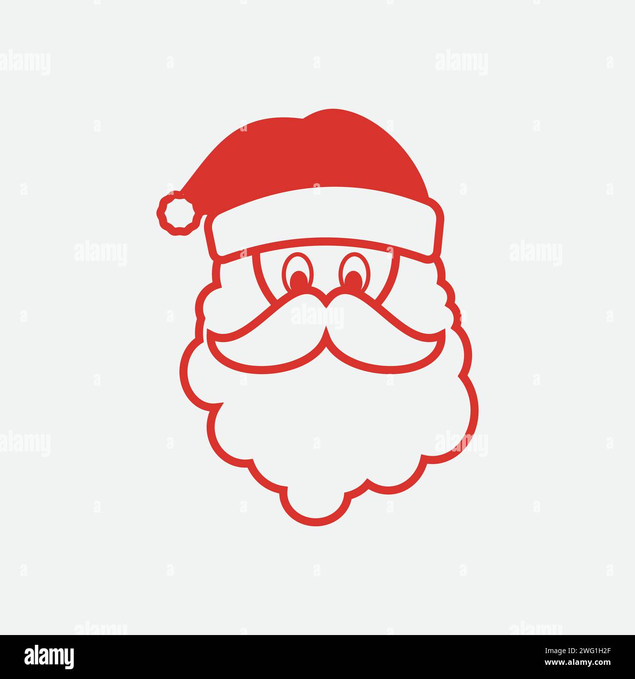 Vector santa claus logo concept illustration Stock Vector Image & Art ...