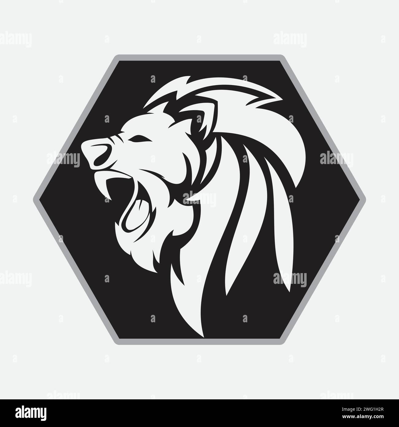 Lion vector logo concept illustration Stock Vector Image & Art - Alamy