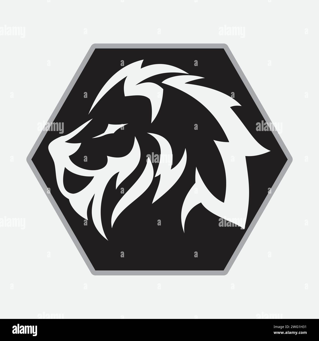Lion vector logo concept illustration Stock Vector Image & Art - Alamy