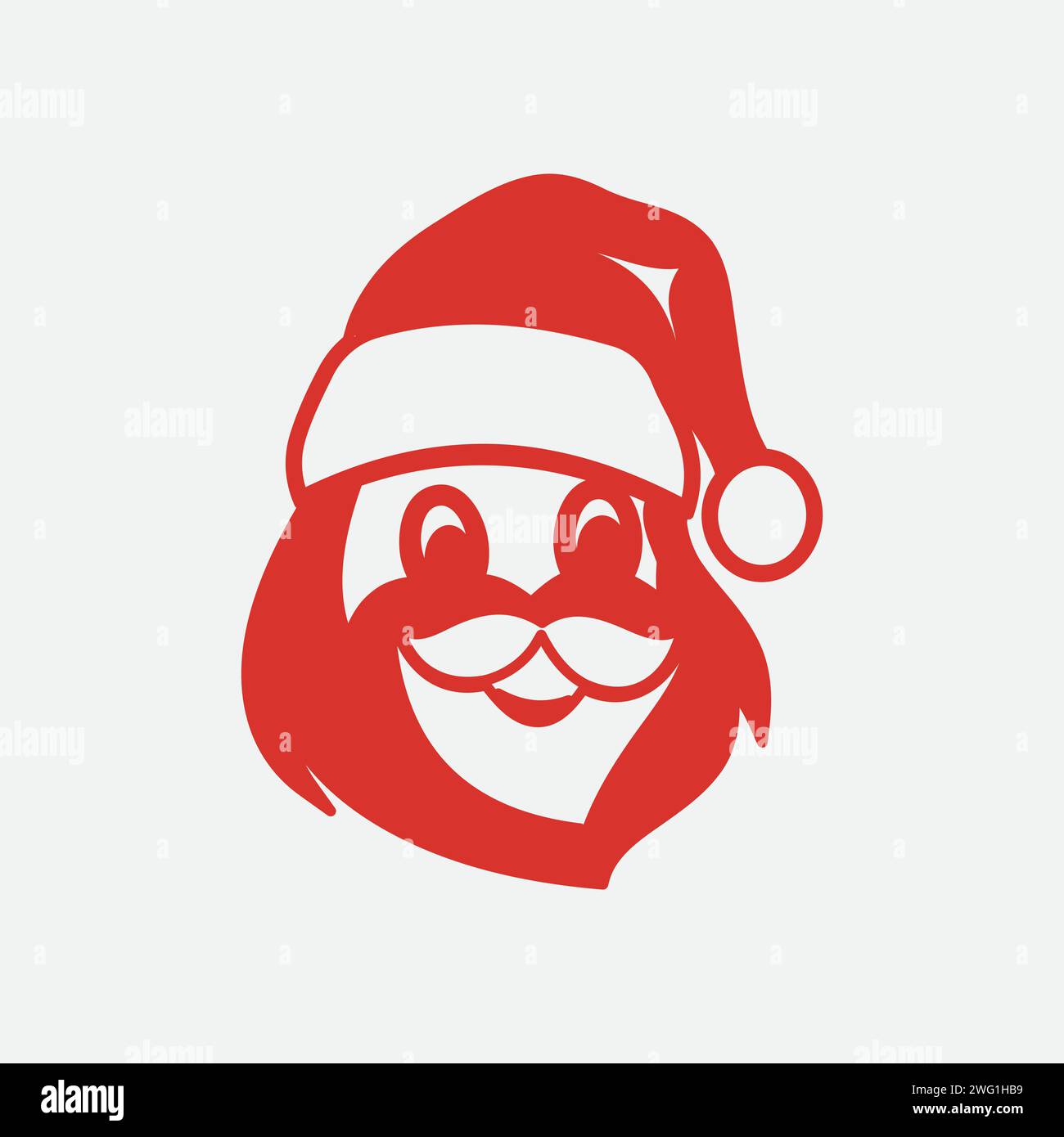 Vector santa claus logo concept illustration Stock Vector Image & Art ...