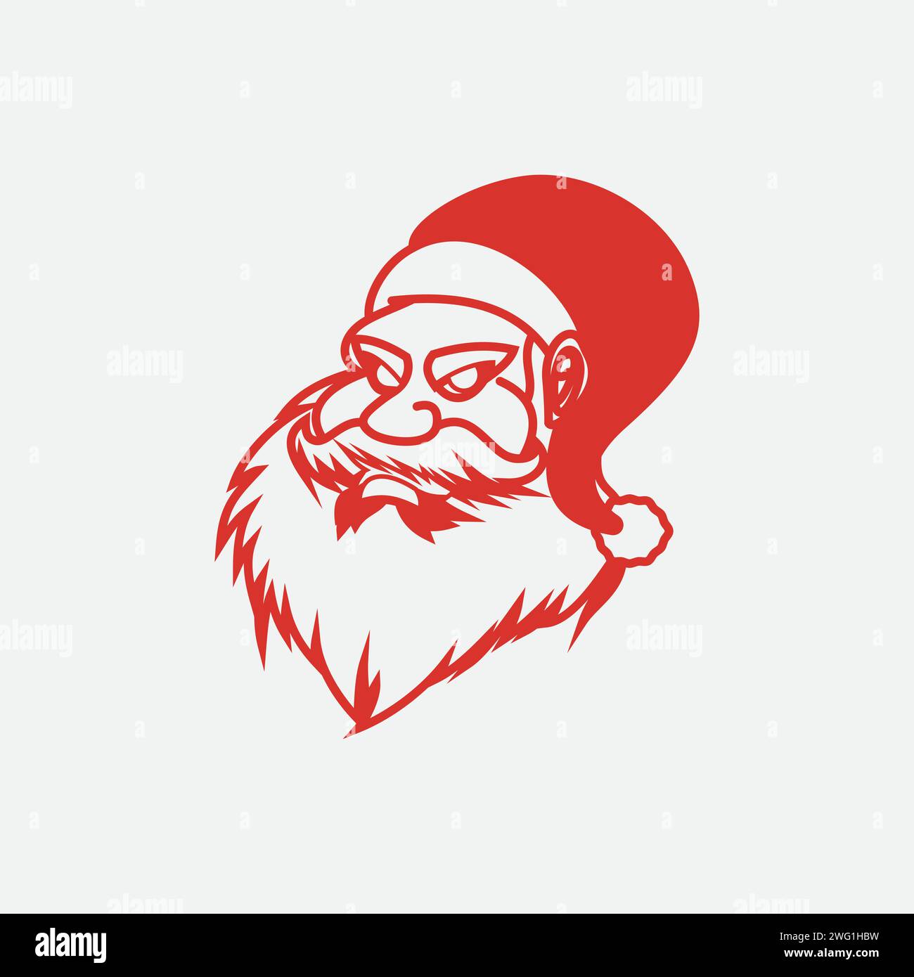 Vector santa claus logo concept illustration Stock Vector Image & Art ...