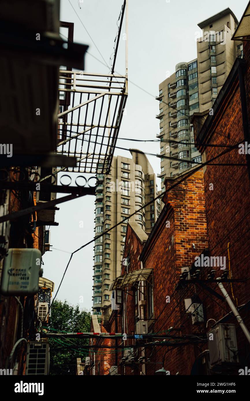 brick buliding in Shanghai, China Stock Photo - Alamy