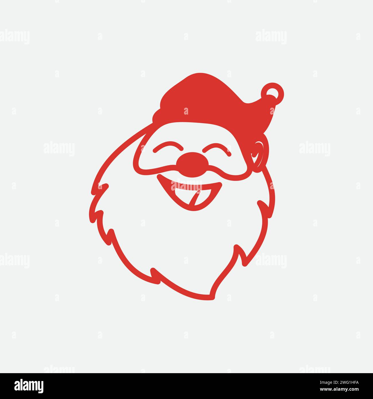 Vector santa claus logo concept illustration Stock Vector Image & Art ...