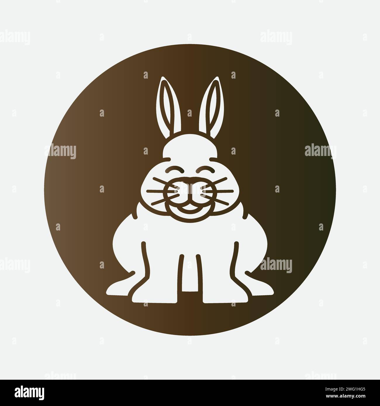 Rabbit vector logo concept illustration Stock Vector Image & Art - Alamy