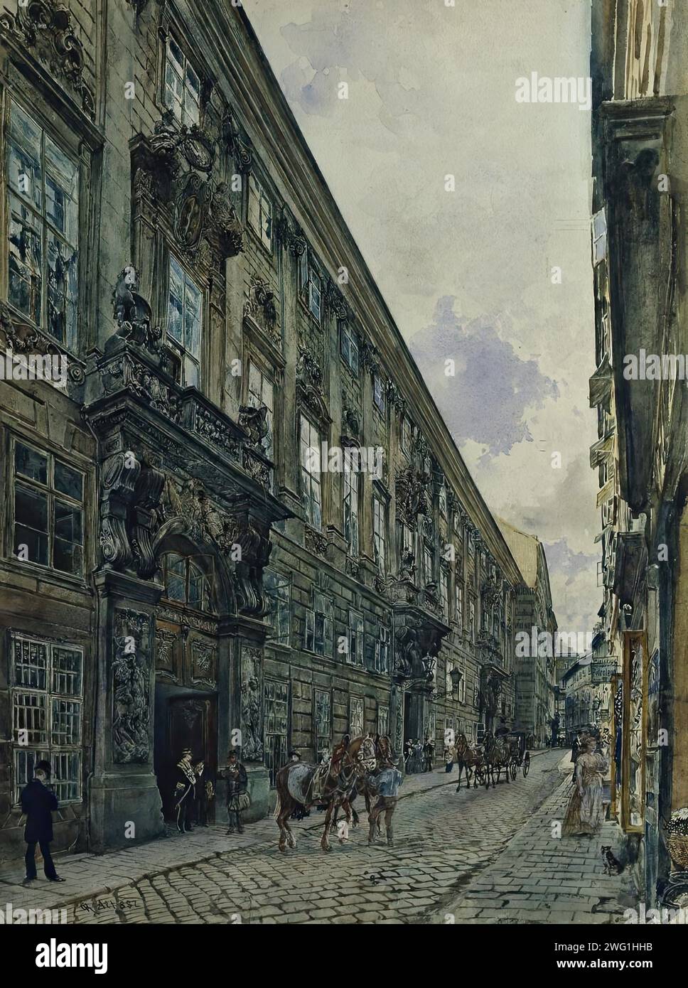 The Winter Palace of Prince Eugene of Savoy on Himmelpfortgasse in ...