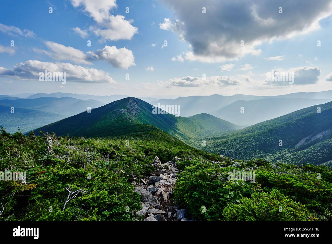 View from Mount Bond, White mountains National Forest, New Hampshire ...