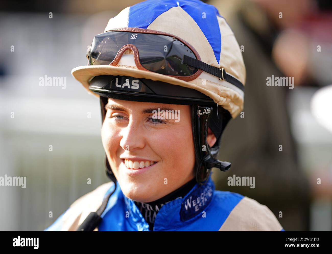 Jockey Molly Gunn at Lingfield Park Racecourse, Surrey. Picture date ...