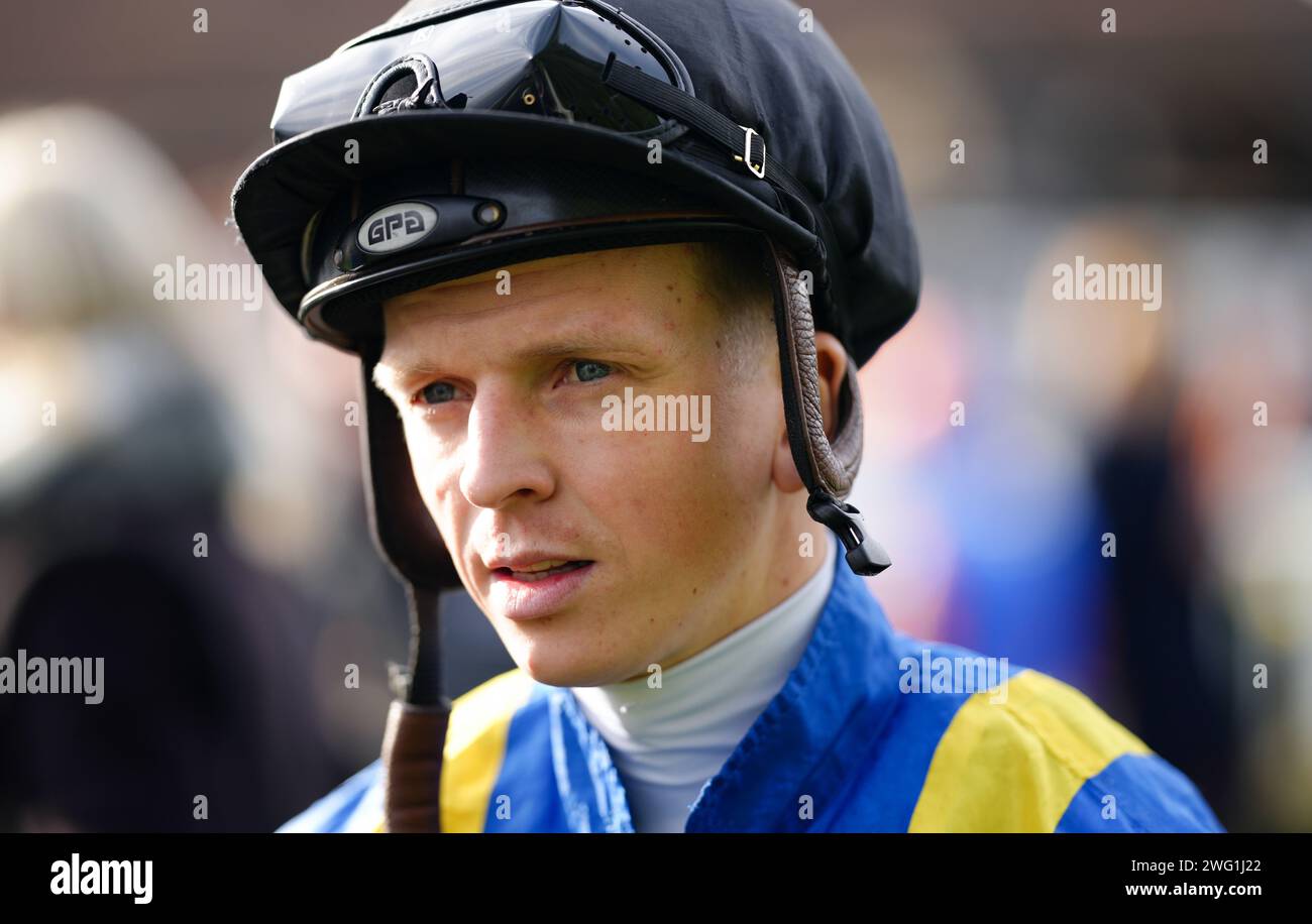 Jockey David Probert at Lingfield Park Racecourse, Surrey. Picture date ...