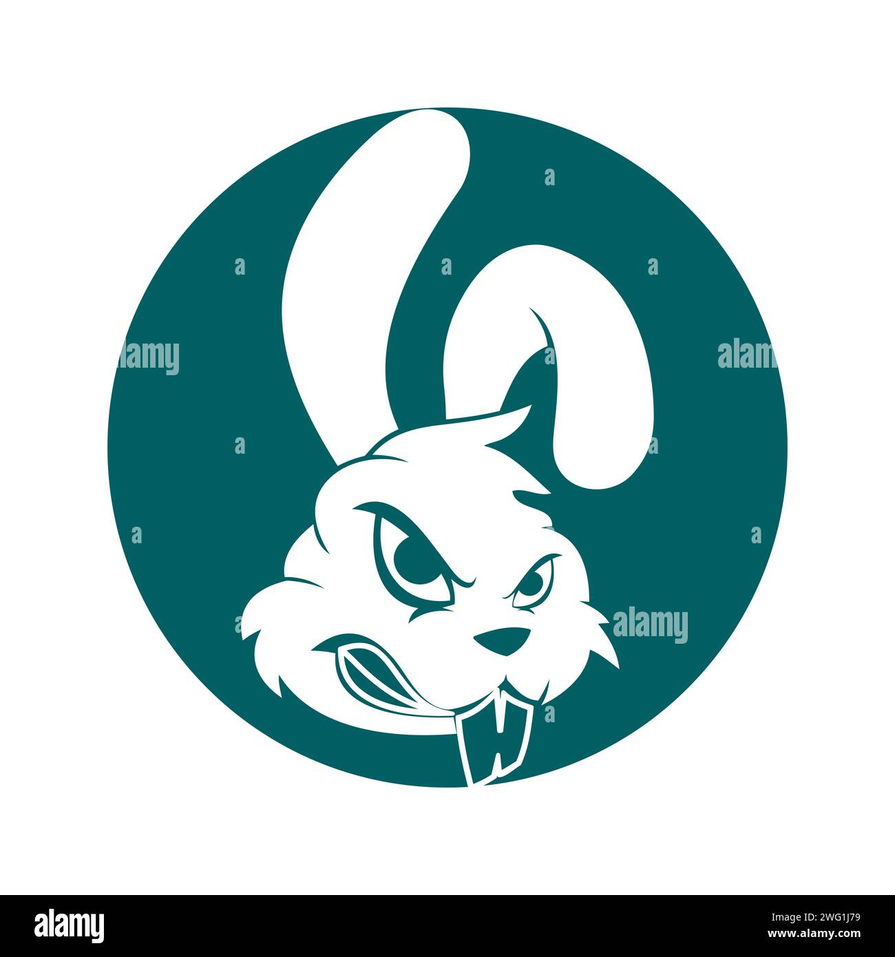 Rabbit vector logo concept illustration Stock Vector Image & Art - Alamy