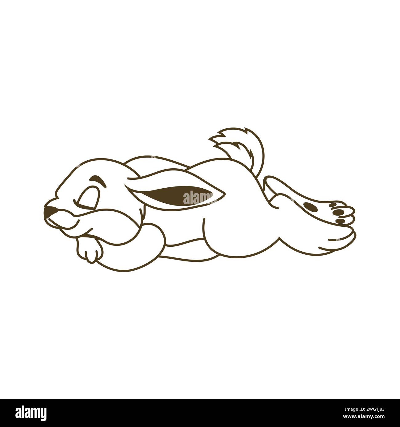 Rabbit vector logo concept illustration Stock Vector Image & Art - Alamy