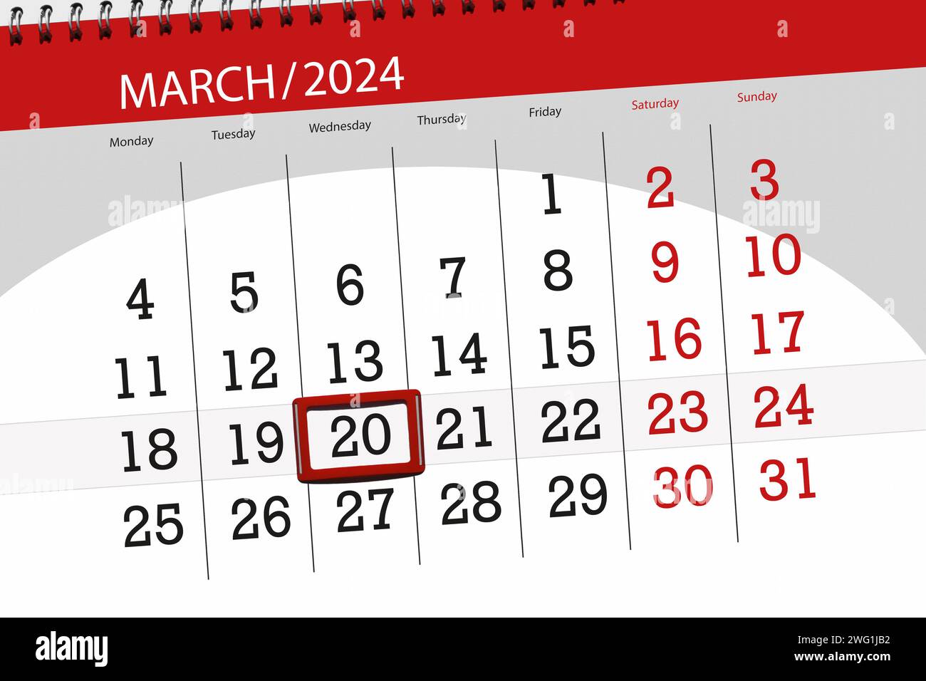 Calendar 2024, deadline, day, month, page, organizer, date, March ...