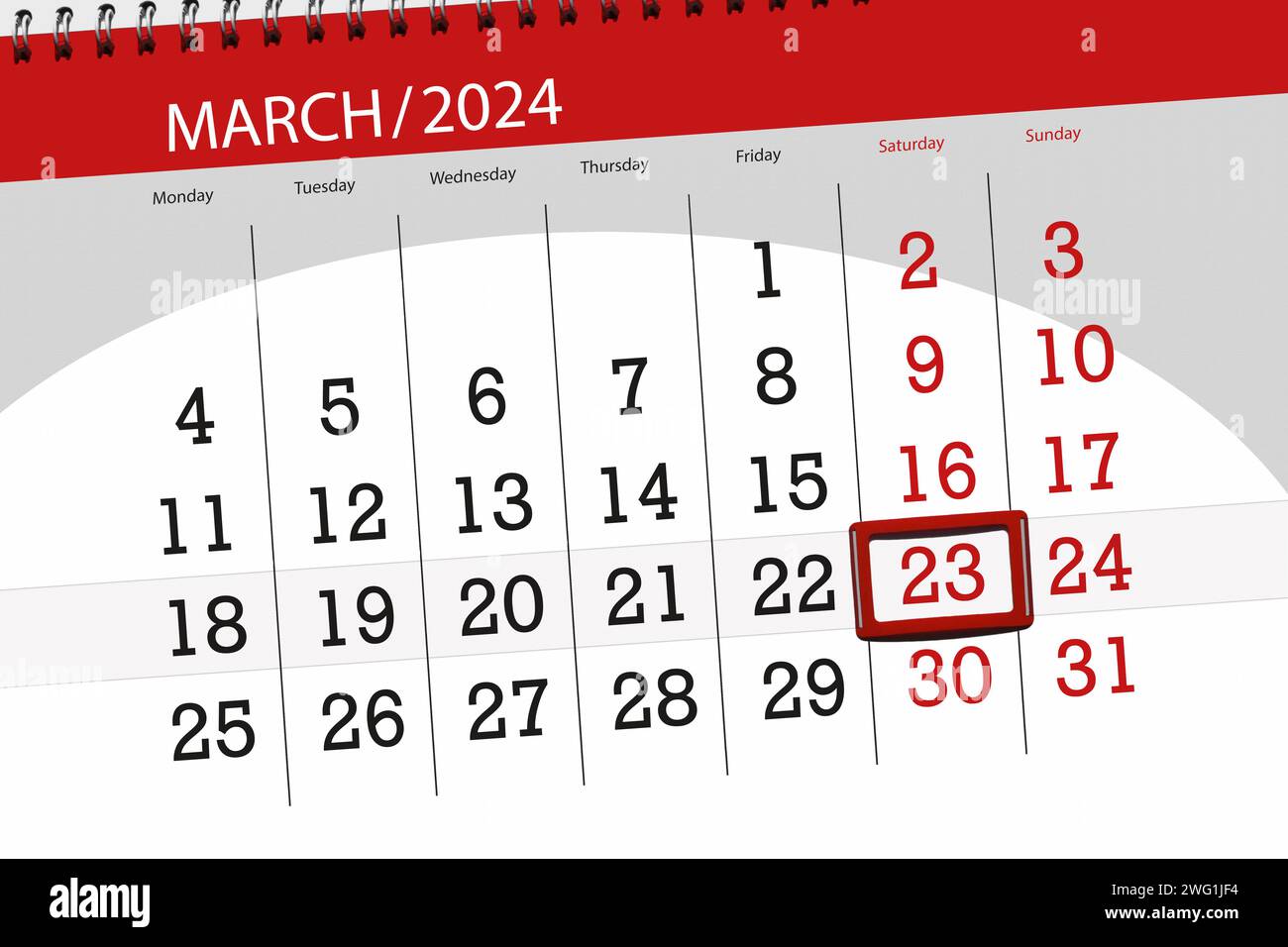 Calendar 2024, deadline, day, month, page, organizer, date, March ...
