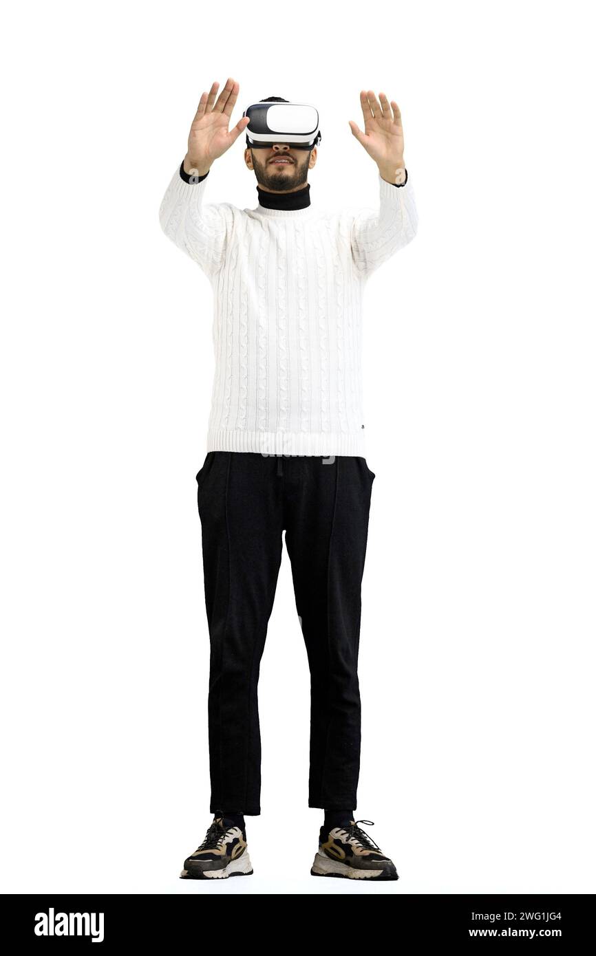 Man wearing blue gray Cut Out Stock Images & Pictures - Alamy