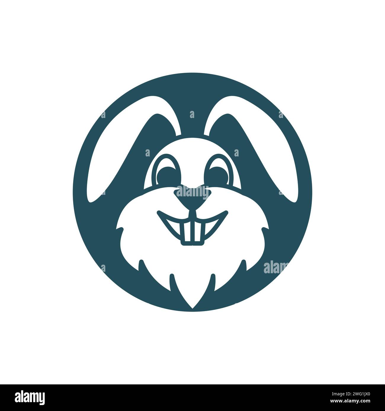 Rabbit vector logo concept illustration Stock Vector Image & Art - Alamy