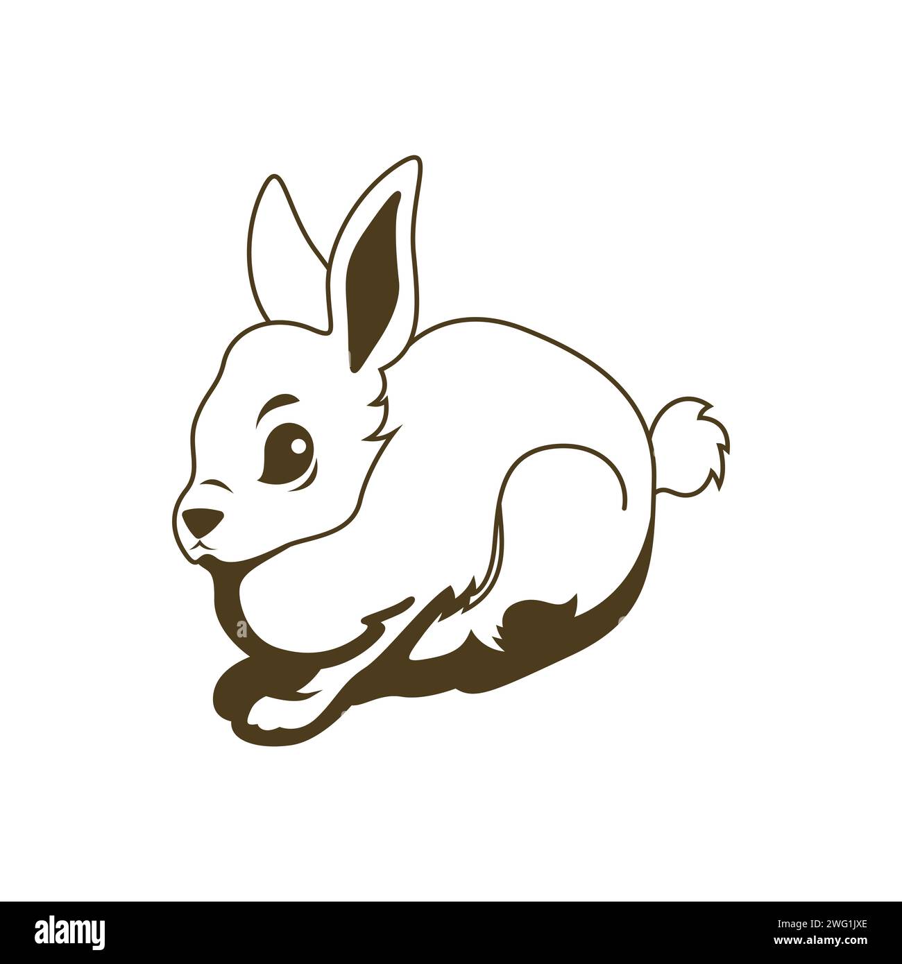 Rabbit vector logo concept illustration Stock Vector Image & Art - Alamy