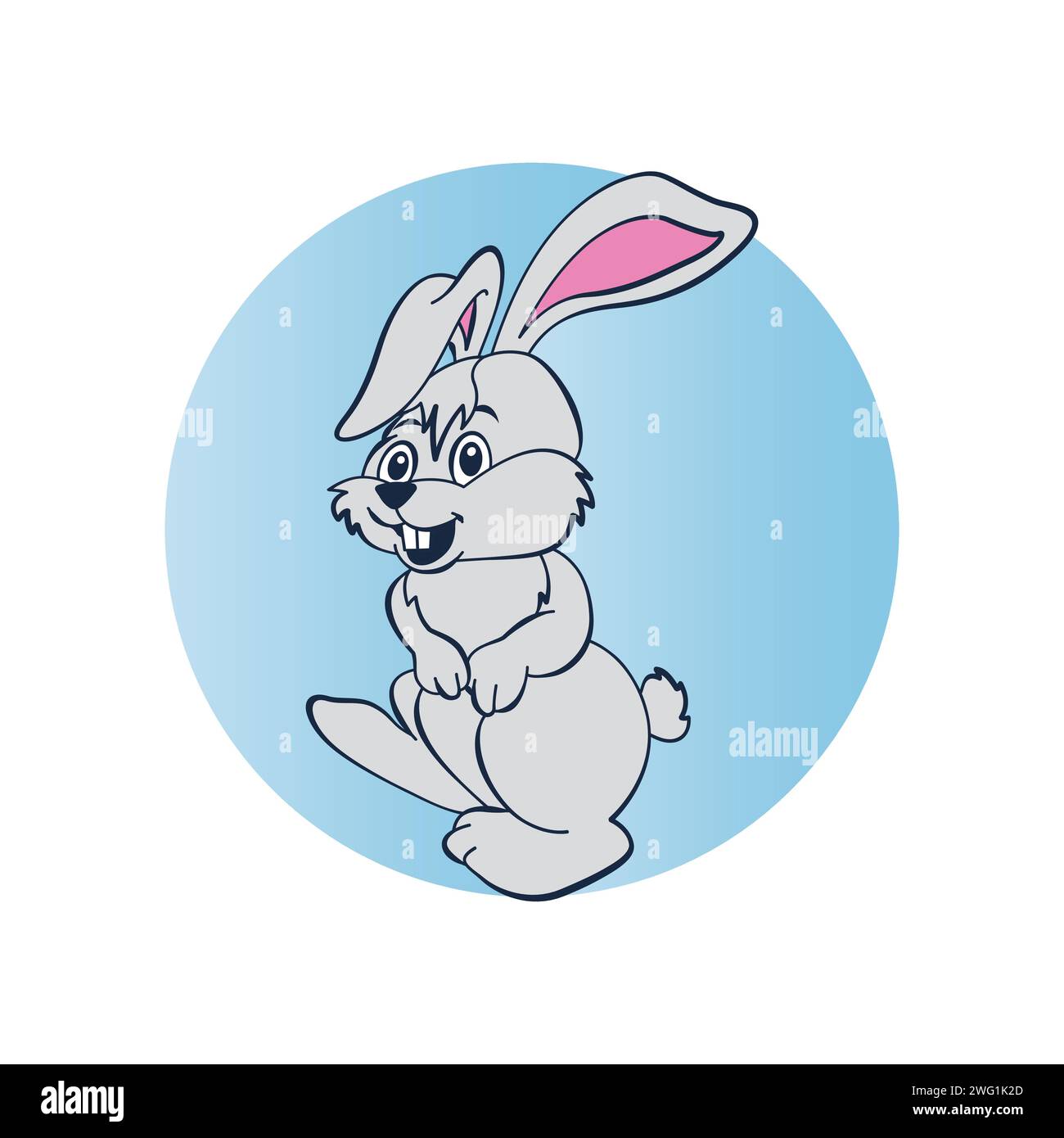 Rabbit vector logo concept illustration Stock Vector Image & Art - Alamy