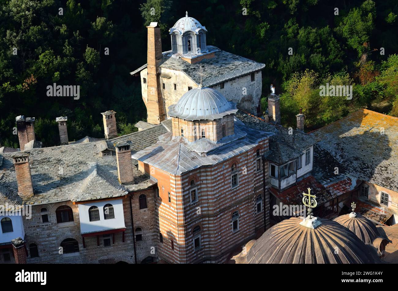 The Hilandar Monastery at Mount Athos in Greece Stock Photo - Alamy