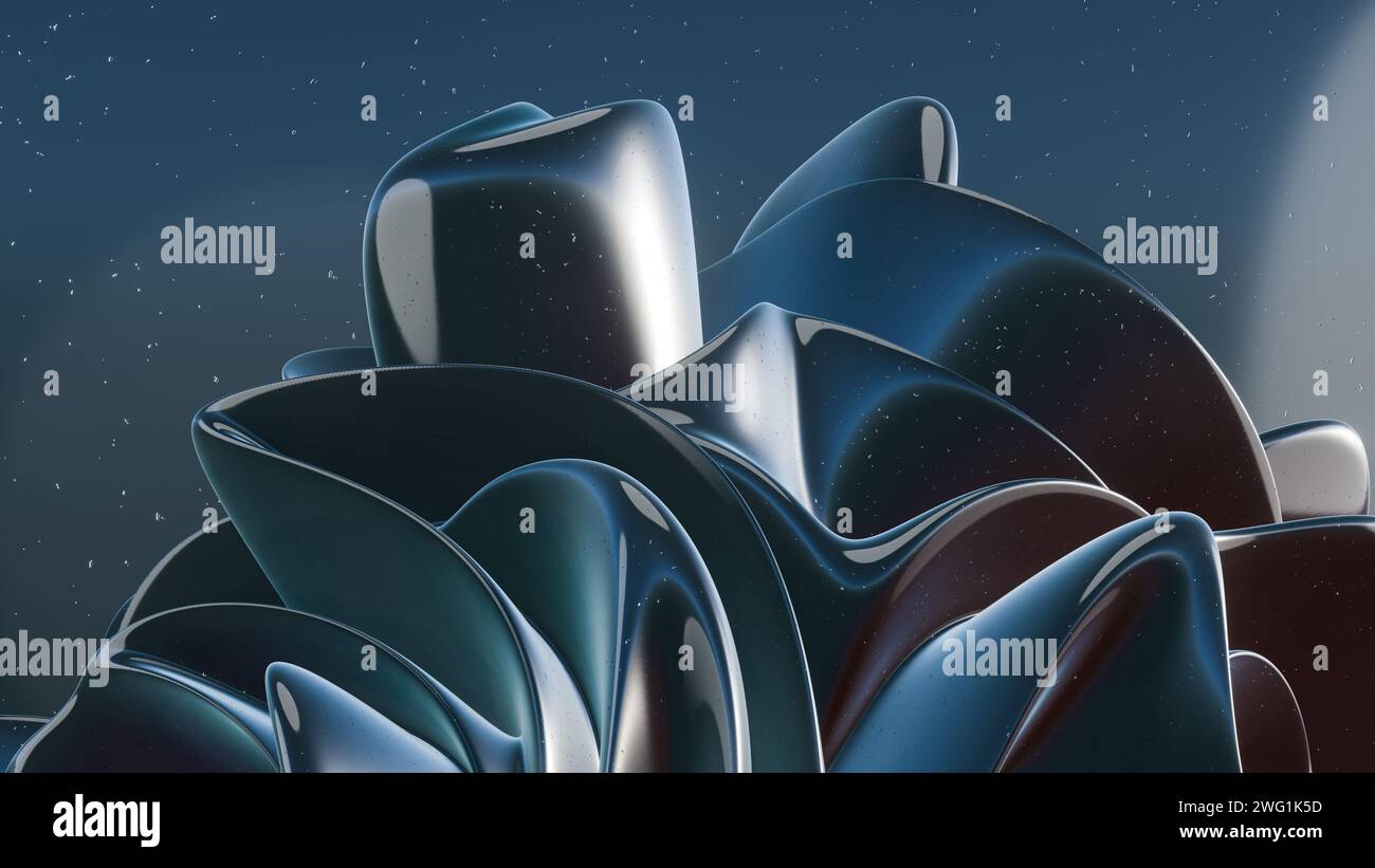 Waves Of Dynamic Waveforms With 3d Effects Creating A Visually