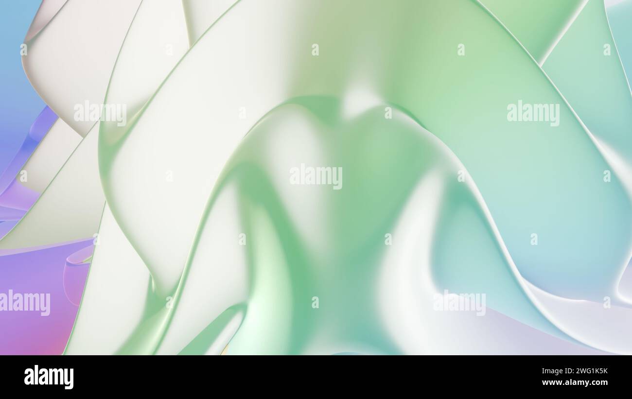 Waves of dynamic waveforms with 3D effects, creating a visually ...