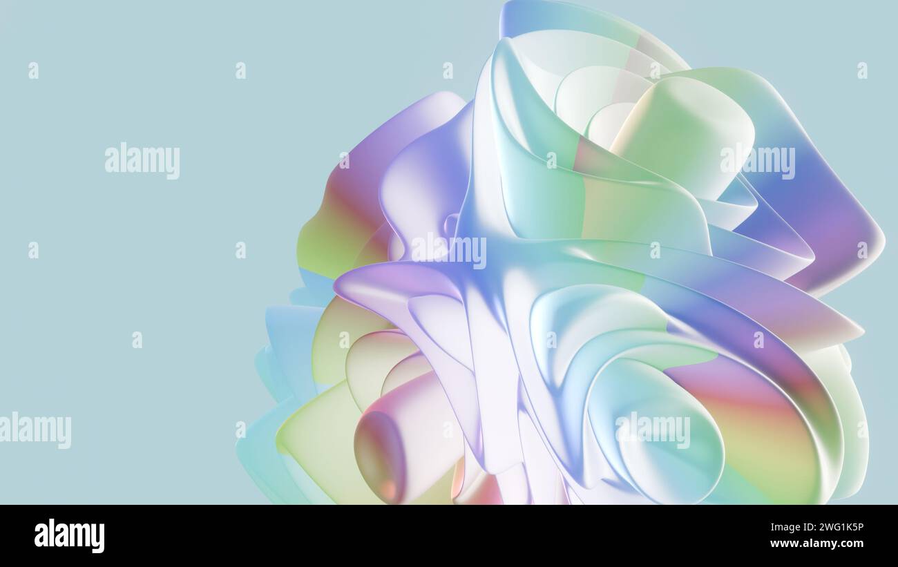 Waves Of Dynamic Waveforms With 3d Effects Creating A Visually