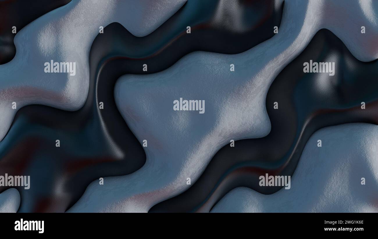 Waves of dynamic waveforms with 3D effects, creating a visually rhythmic and harmonious ...