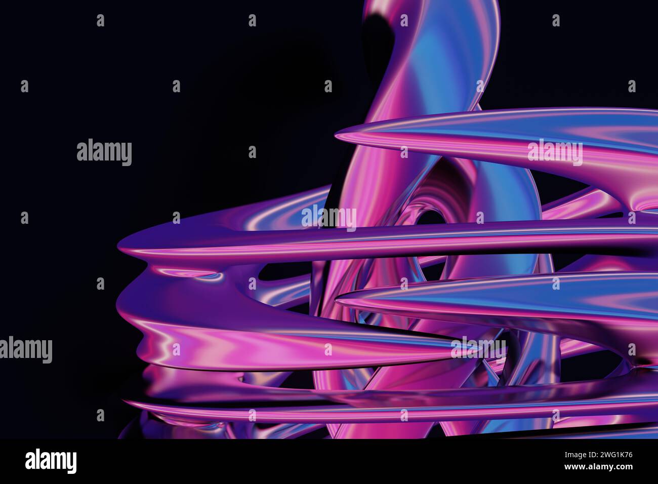 An abstract swirl object, artistically twisting, creating a mesmerizing ...