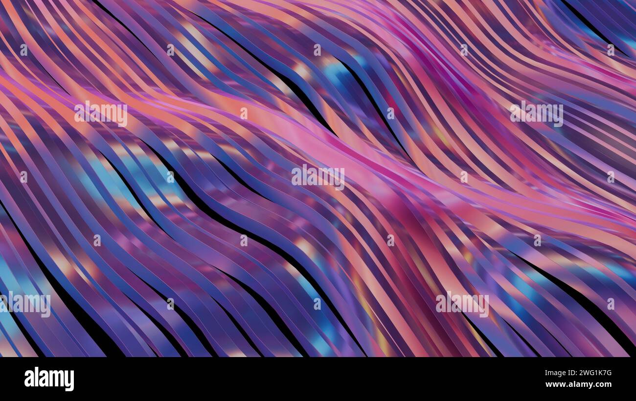 Holographic elements creating motion and energy, with lines bursting ...