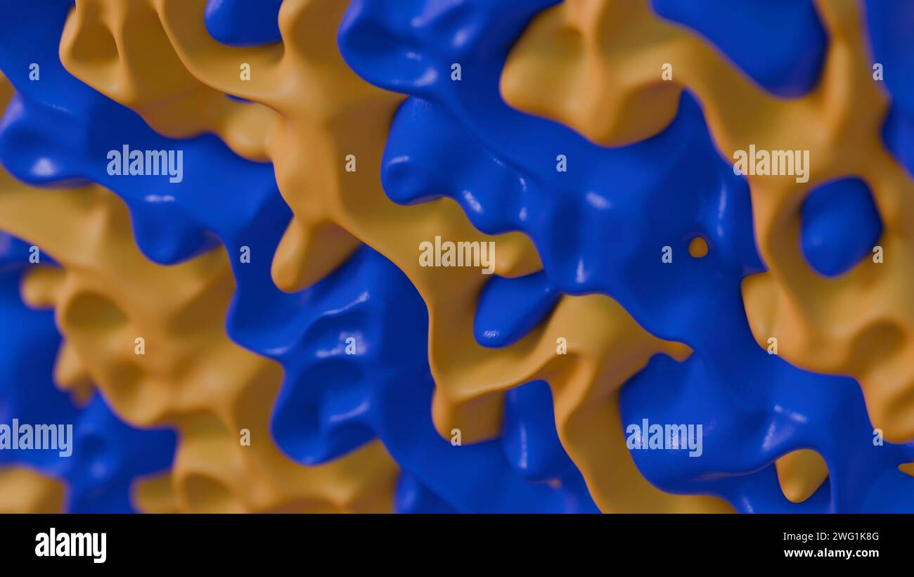 Waves of dynamic waveforms with 3D effects, creating a visually ...