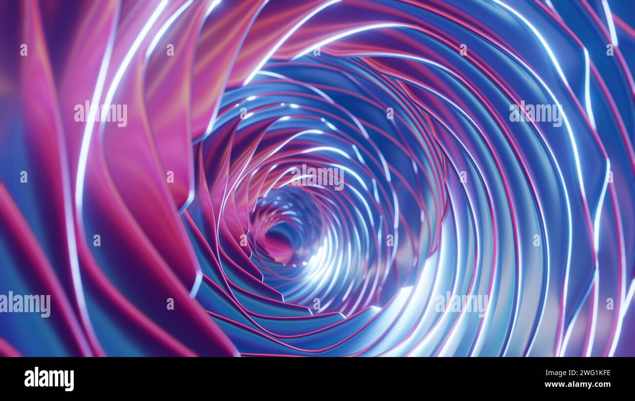 A 3D rotation background with astonishing colors, creating a ...