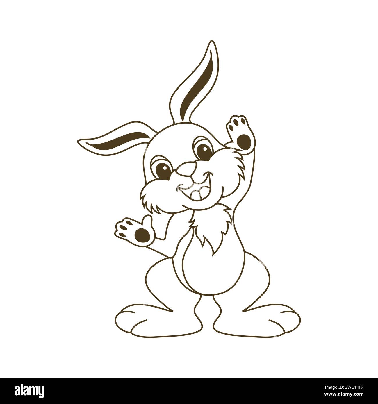 Rabbit vector logo concept illustration Stock Vector Image & Art - Alamy