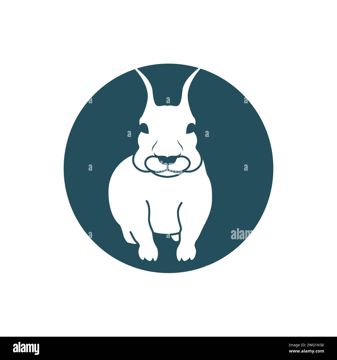 Rabbit vector logo concept illustration Stock Vector Image & Art - Alamy
