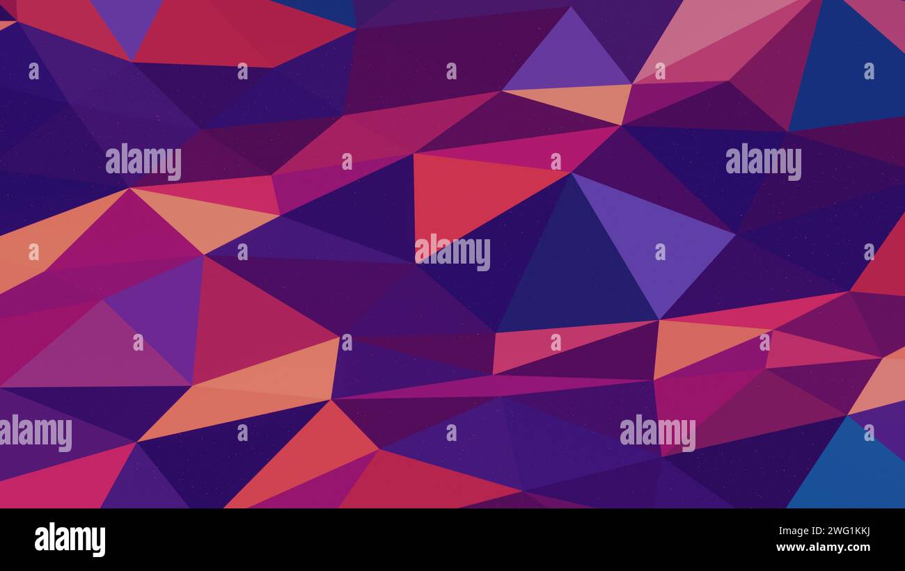 Abstract 3D render featuring a low poly, holographic backdrop, creating ...