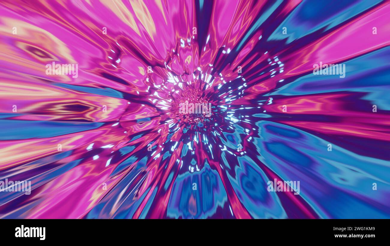 3D holographic swirl background with various colors and an intriguing ...