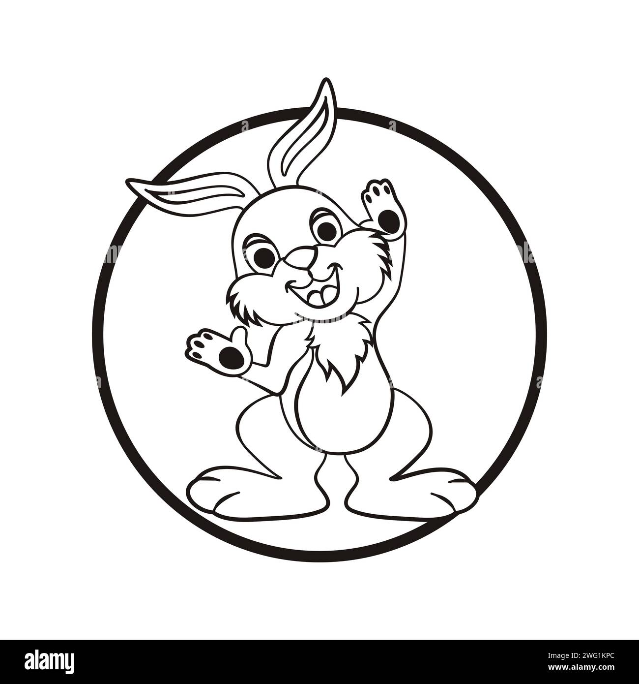 Rabbit vector logo concept illustration Stock Vector Image & Art - Alamy