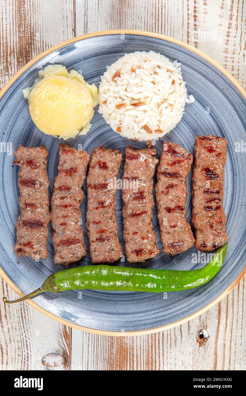 Turkish meatball inegol kofte rice hi-res stock photography and images ...