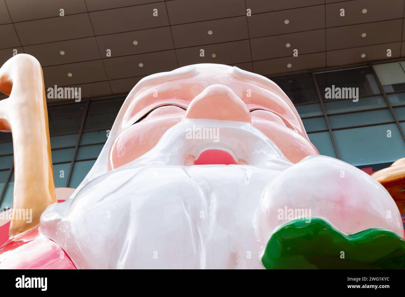 low angle view the God of Longevity statue Stock Photo - Alamy