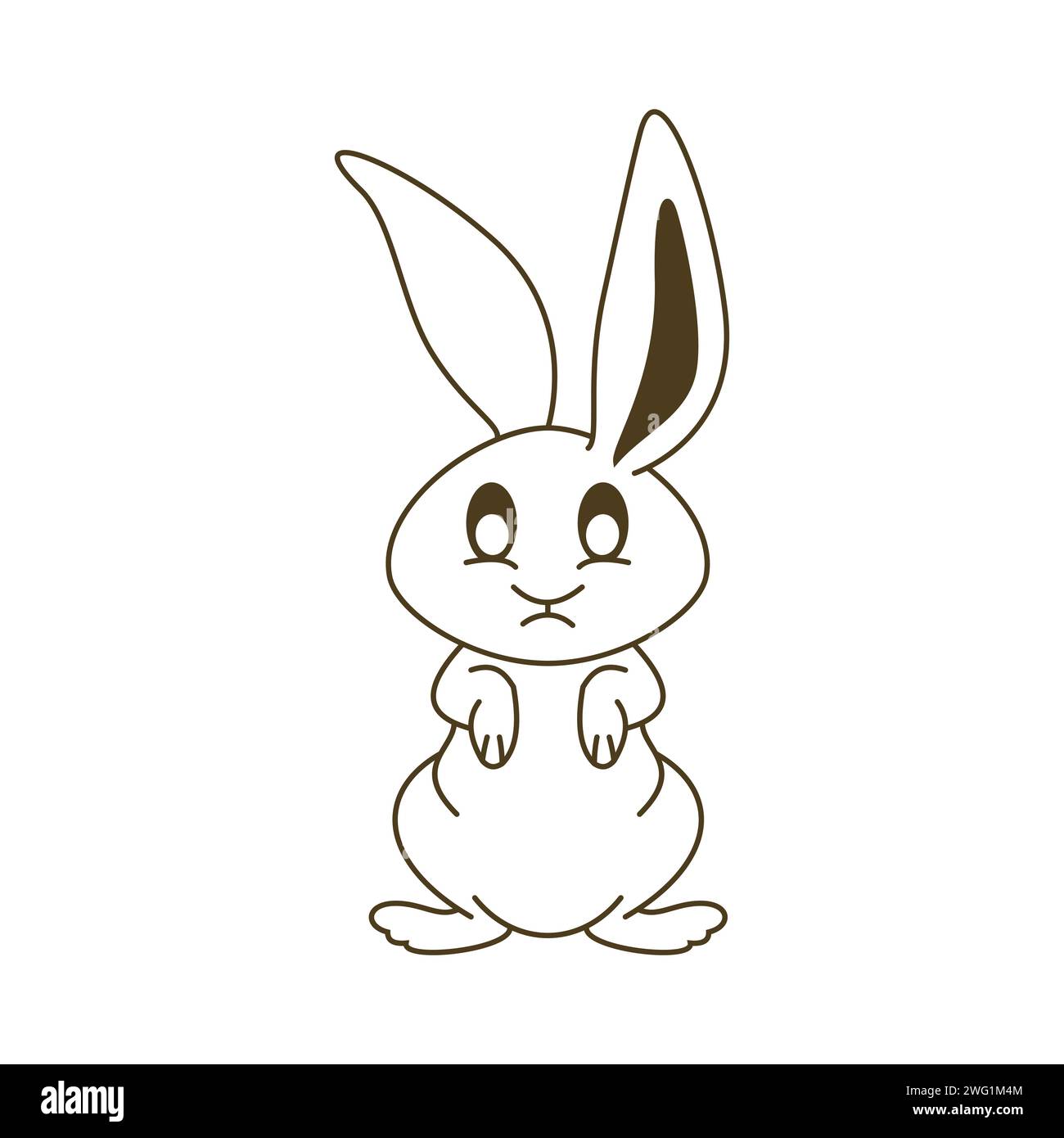 Rabbit vector logo concept illustration Stock Vector Image & Art - Alamy