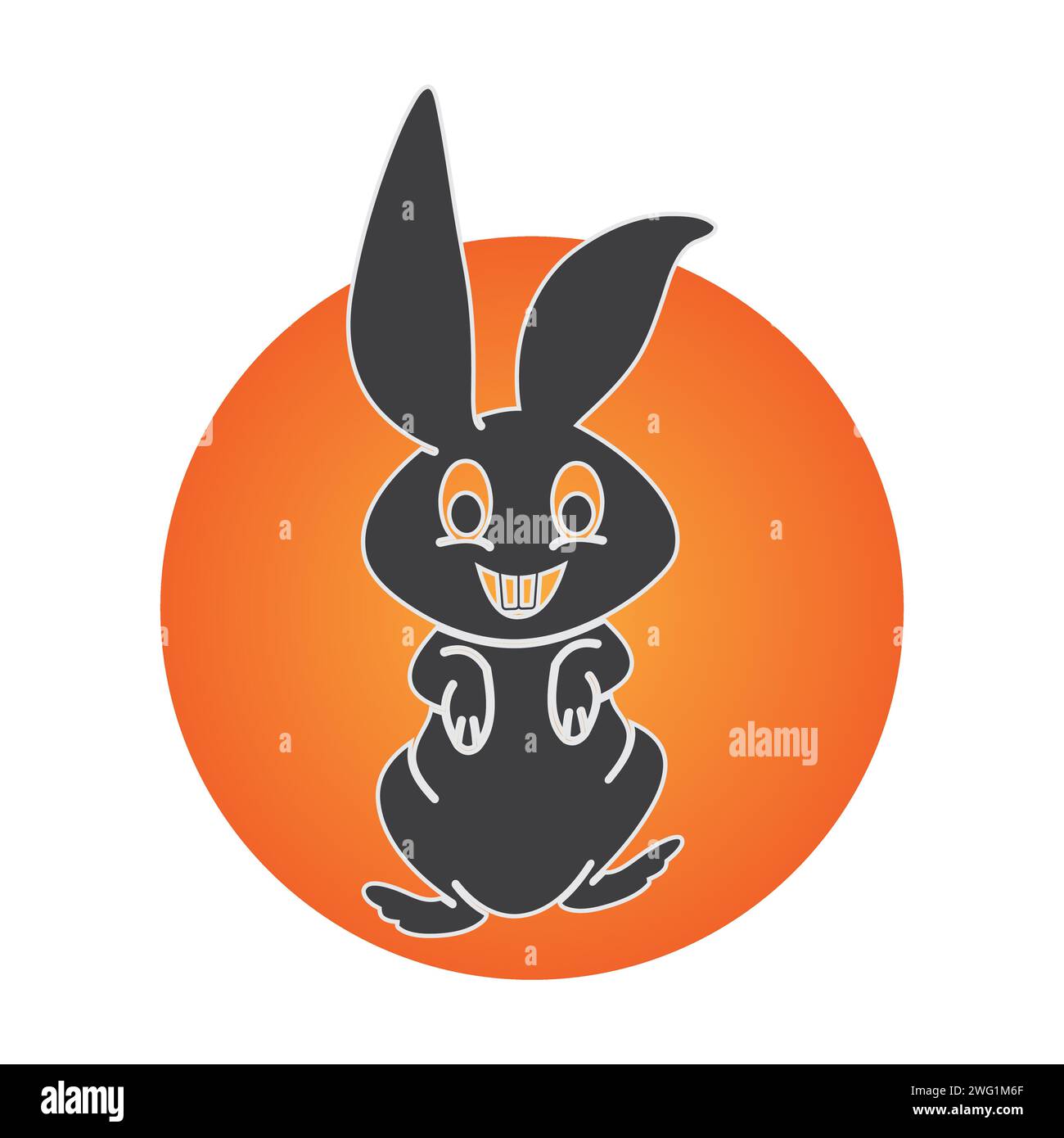 Rabbit vector logo concept illustration Stock Vector Image & Art - Alamy