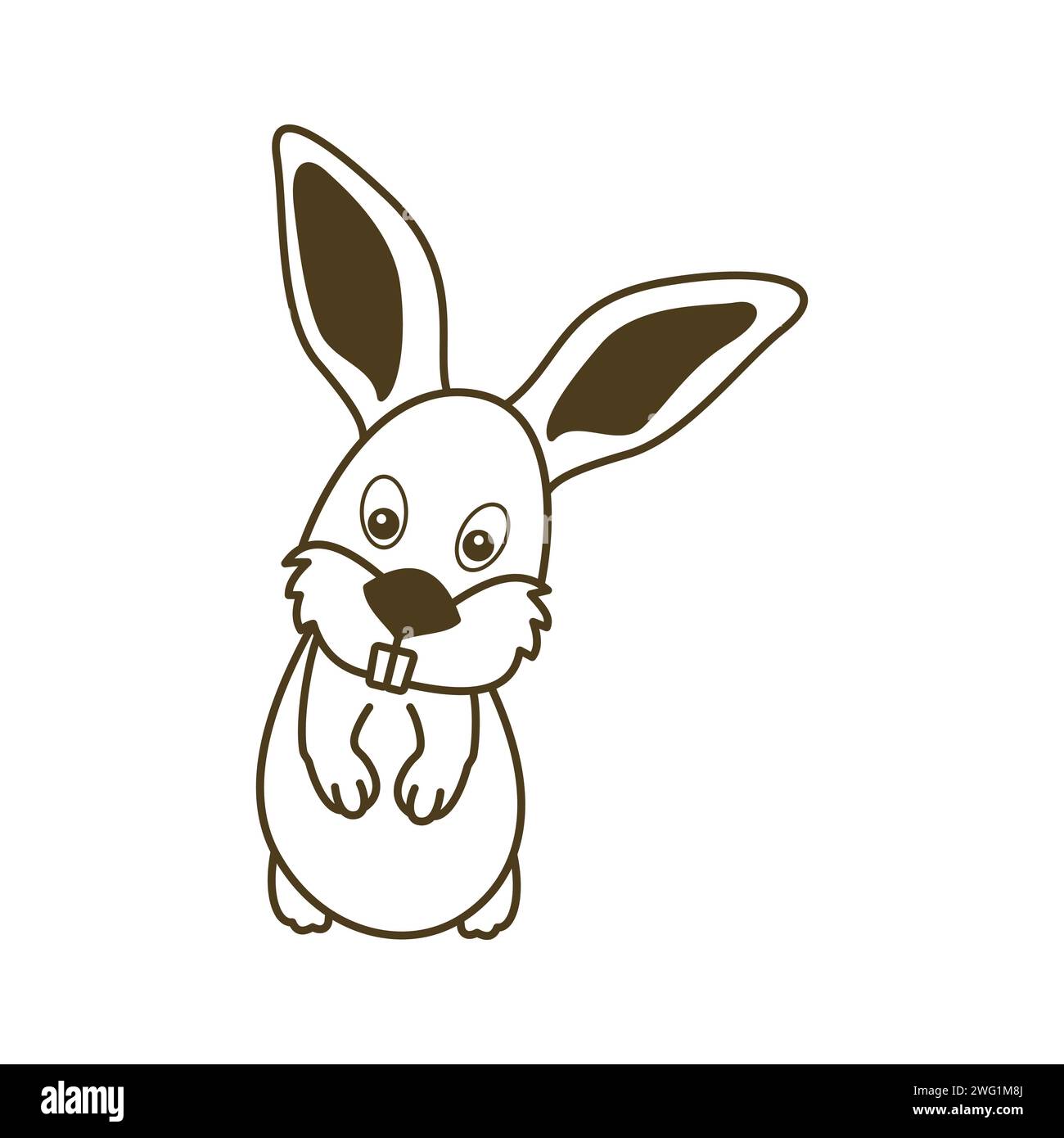 Rabbit vector logo concept illustration Stock Vector Image & Art - Alamy