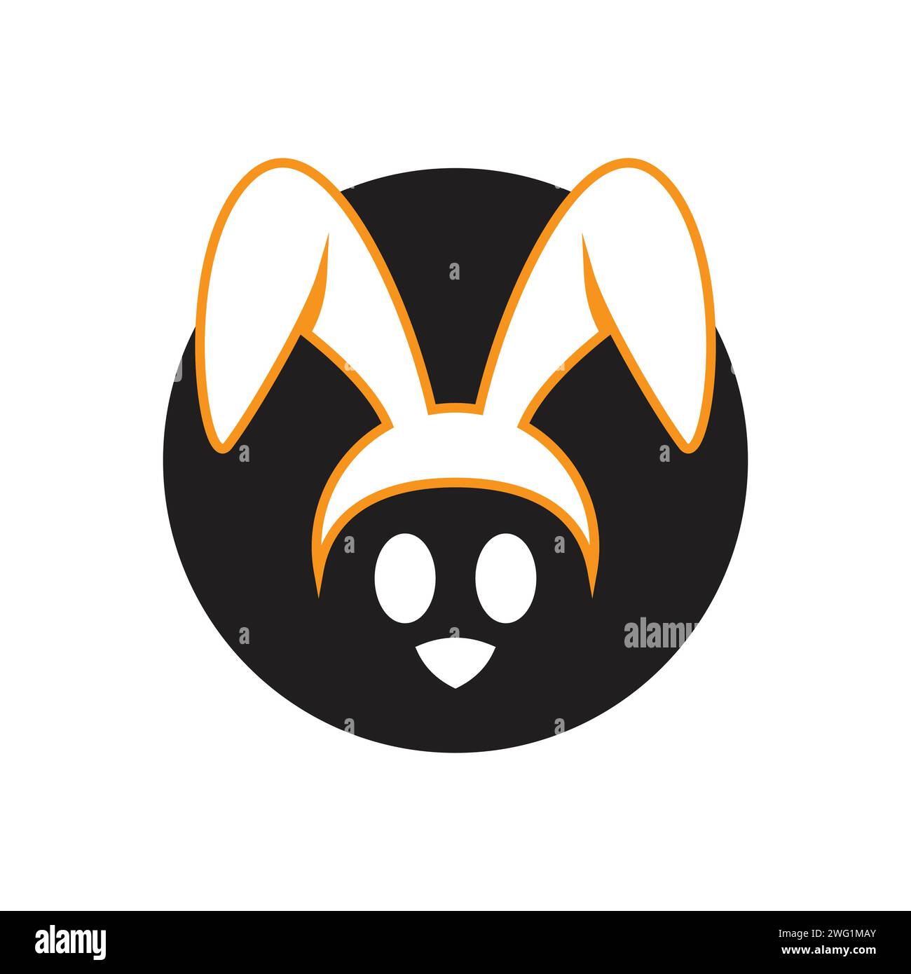 Rabbit vector logo concept illustration Stock Vector Image & Art - Alamy
